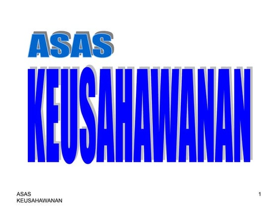 Definisi usahawan dan keusahawanan | DOCX