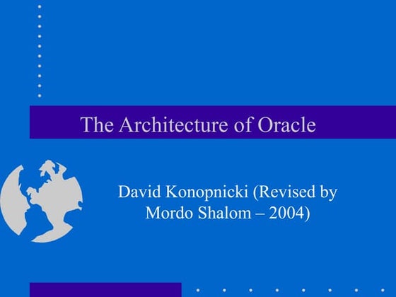 Introduction To Oracle Database Basic Concepts Ppt