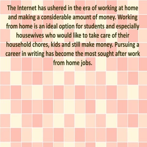 8 Work From Home Jobs For Freelance Writers | PPT