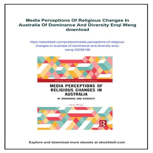 Media Perceptions Of Religious Changes In Australia Of Dominance And ...