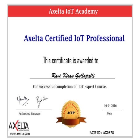 IOT Certification | PDF