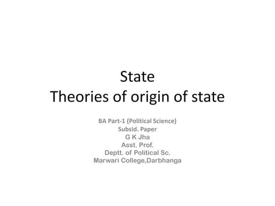 The 4 theories of government | PPT | Religion & Spirituality