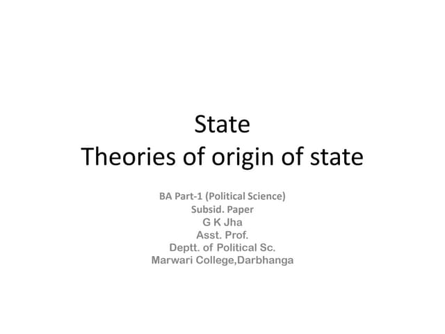 The 4 theories of government | PPT