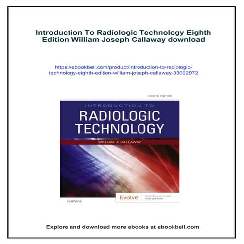 Introduction To Radiologic Technology Eighth Edition William Joseph ...