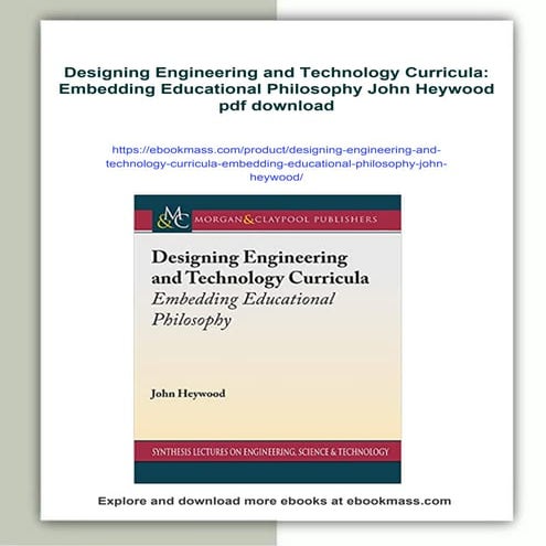 Designing Engineering and Technology Curricula: Embedding Educational ...