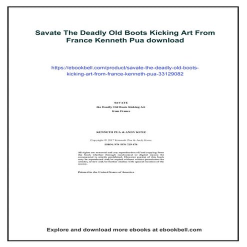Savate The Deadly Old Boots Kicking Art From France Kenneth Pua | PDF