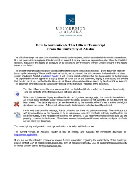 Unofficial Transcript AMU | PDF