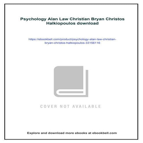 Psychology Alan Law Christian Bryan Christos Halkiopoulos | PDF