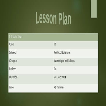 Chapter - 5, Working of Institutions, Democratic Politics/Civics ...