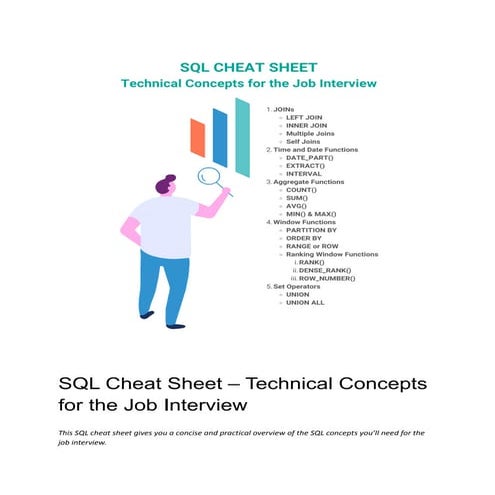 SQL CHEAT SHEET | PDF | Databases | Computer Software and Applications