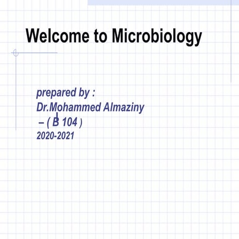 Welcome to microbiology a branch of biology | PPT