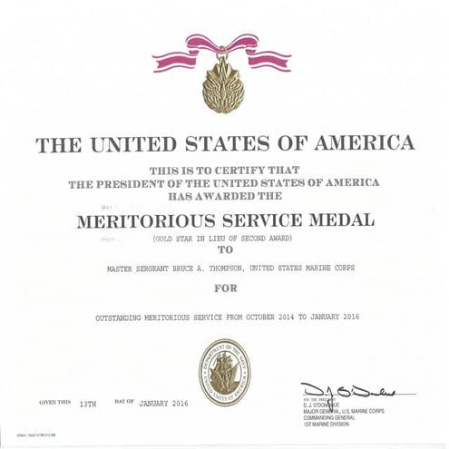 Meritorious Service Medal 2016 | PDF
