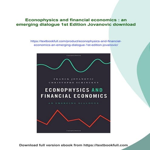 Econophysics and financial economics : an emerging dialogue 1st Edition ...