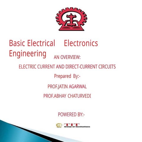 Basics of Electrical Engineering and electronics .pptx