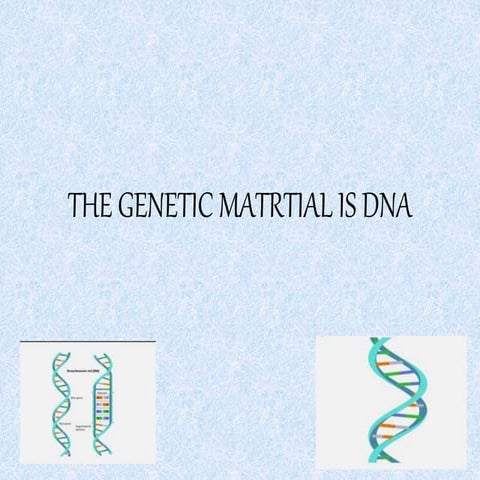 Dna as genetic material | PPT