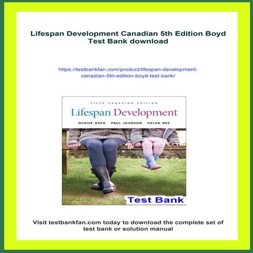 Lifespan Development Canadian 5th Edition Boyd Test Bank | PDF