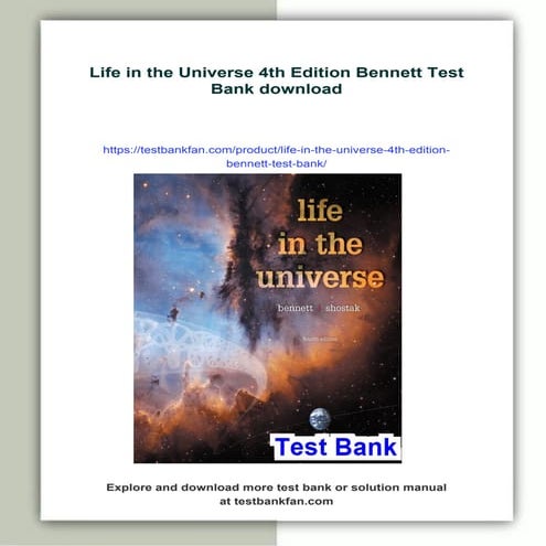 Life in the Universe 4th Edition Bennett Test Bank | PDF