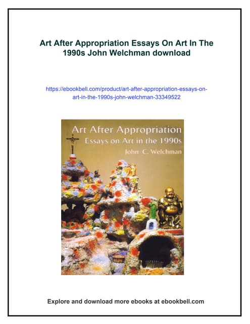 Art and Appropriation | PPTX | Modern Art | Fine Art