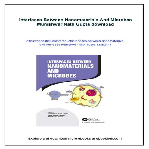 Interfaces Between Nanomaterials And Microbes Munishwar Nath Gupta | PDF