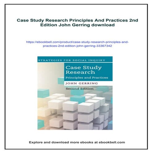 Case Study Research Principles And Practices 2nd Edition John Gerring | PDF