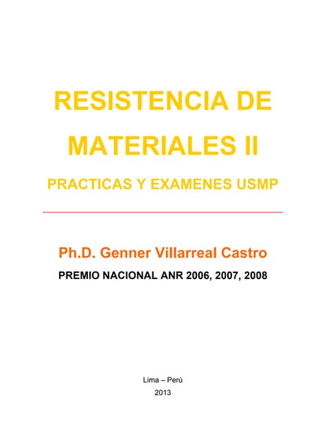 Ejercicios resueltos por método de tres momentos (resistencia de materiales) | PDF
