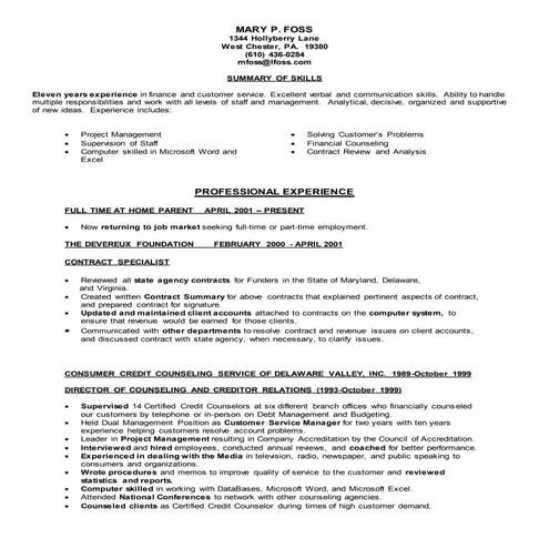 RobertCookFinanceResume | DOC