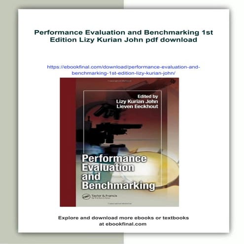Performance Evaluation and Benchmarking 1st Edition Lizy Kurian John | PDF