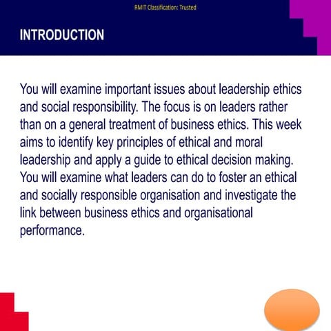 Ethical Leadership_Business Ethics and Corporate Governance | PPTX