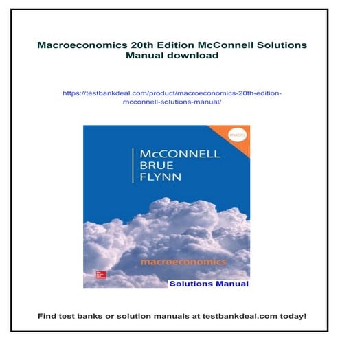 Macroeconomics 20th Edition Mcconnell Solutions Manual Pdf