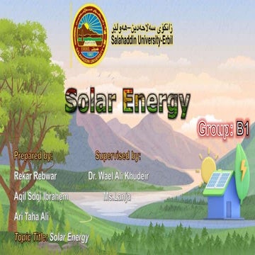 Solar energy.pptx | Physics | Science