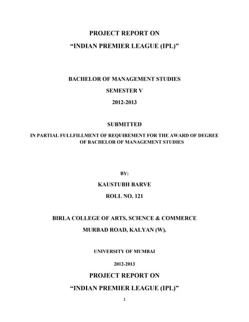 Indian Premier League (IPL) ---2024.pptx | Cricket | Sports