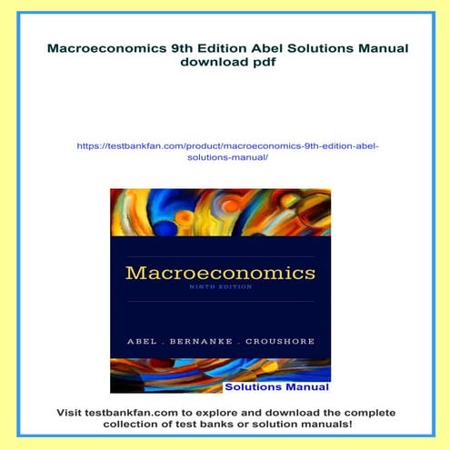 Macroeconomics 9th Edition Abel Solutions Manual | PDF