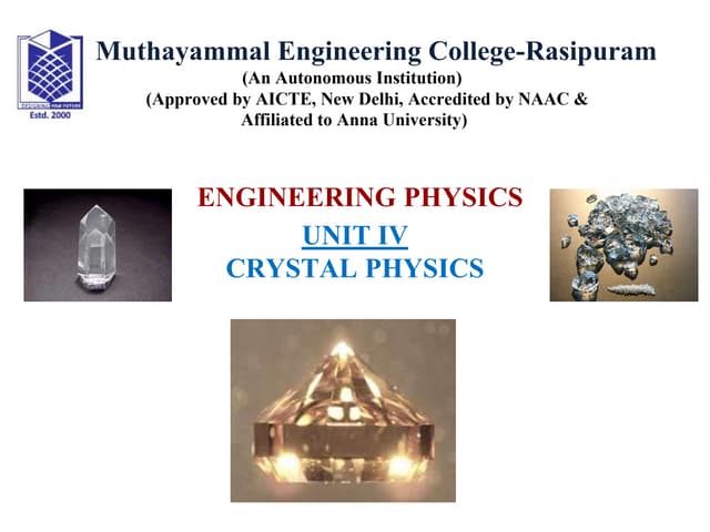 Crystal Structure, BCC ,FCC,HCP | PPTX