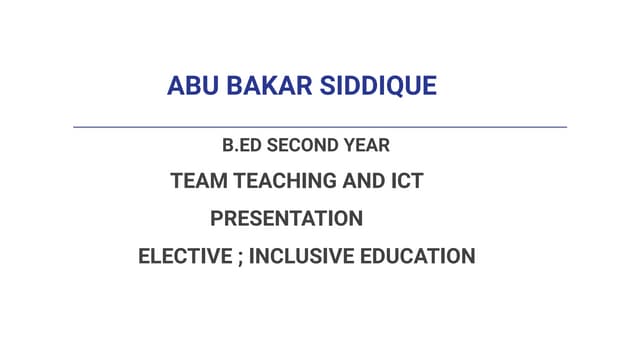 Co teaching presentation | PPTX