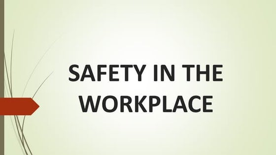 Shop floor safety | PDF