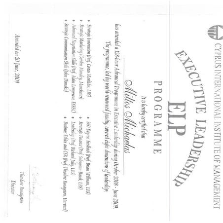 Iod Diploma Certificate | PDF