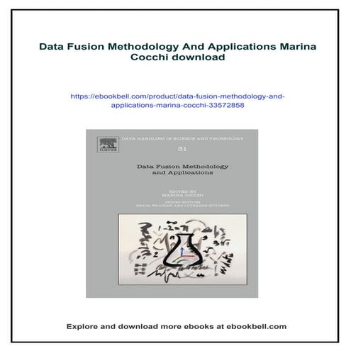Data Fusion Methodology And Applications Marina Cocchi | PDF