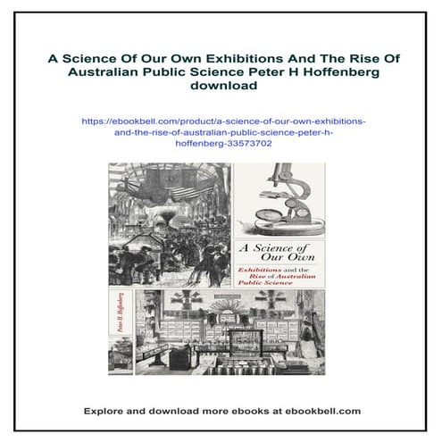 A Science Of Our Own Exhibitions And The Rise Of Australian Public ...