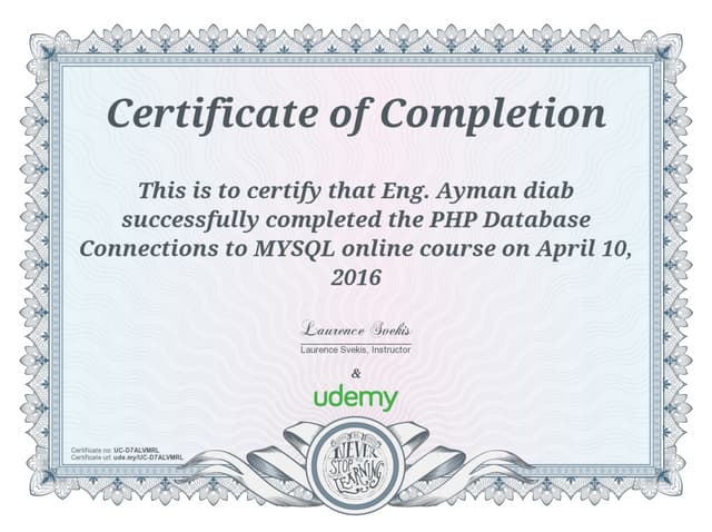 Php Database Connections To Mysql Ppt