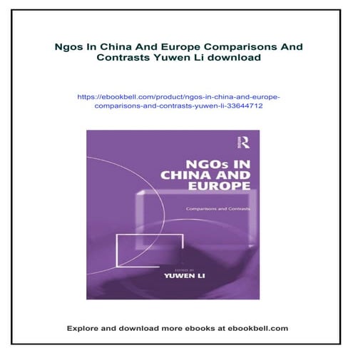 Ngos In China And Europe Comparisons And Contrasts Yuwen Li | PDF