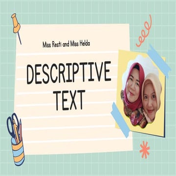Descriptive text ppt | PPTX