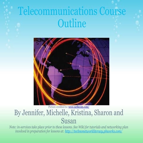 Telecommunications Course Outline for Media Literacy | PPT