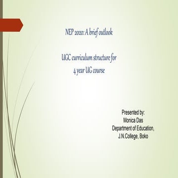 NEP 2020 POLICY INITIATIVES IN INDIA PPT | PPTX