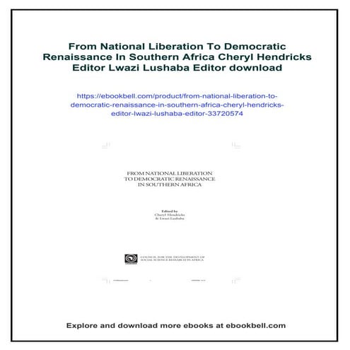 From National Liberation To Democratic Renaissance In Southern Africa ...