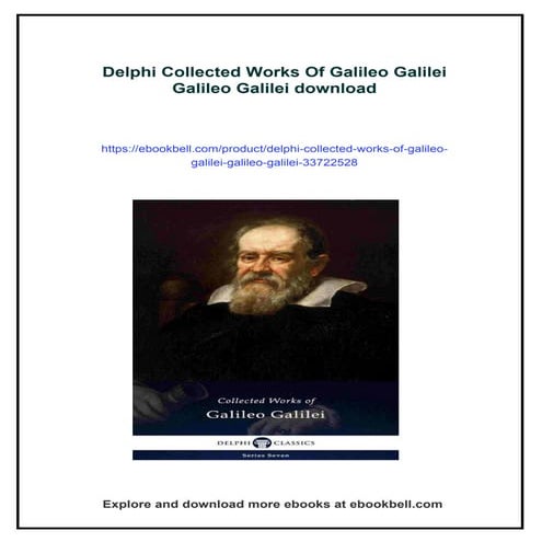 Delphi Collected Works Of Galileo Galilei Galileo Galilei | PDF