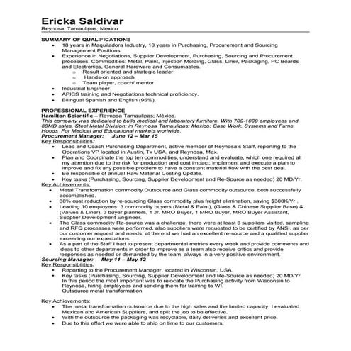 Resume 09012015 Ericka Saldivar | DOC