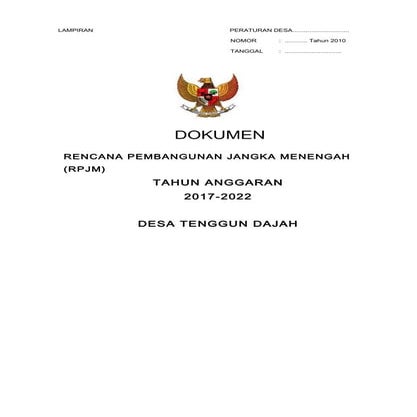 (1)68750780 6-contoh-form-rpjm desa-1-10 | DOC