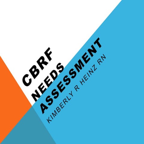 CBRF NEEDS ASSESSMENT | PPTX