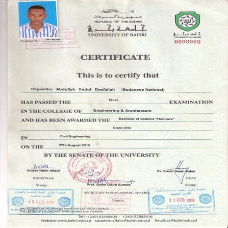 BSc Certificate | PDF