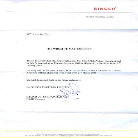 Experience Letter | PDF